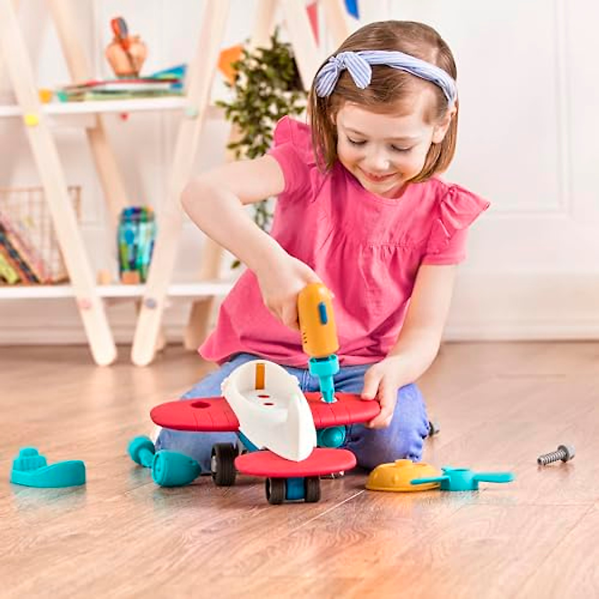 Battat- Wonder Wheels- Take-Apart Airplane – Toy Plane With Drill For Kids – STEM Toy- Developmental Toy – 3 Years +