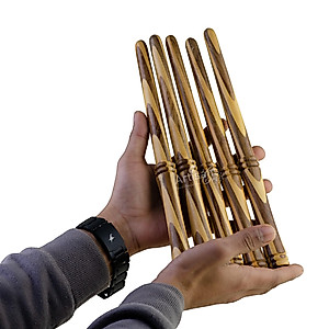 Nostepinne Center Pull Wooden Yarn Organizer for Knitting & Crocheting – Ergonomic Comfortable Handle for Yarn Storage & Weaving – Crochet Crafts Accessories (Multiwood)