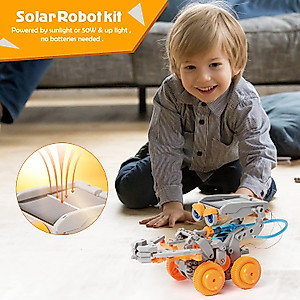 CIRO STEM Projects Solar Robot Toys, 11-in-1 Education Science Experiment Kits for Kids Ages 8-12, 288 Pieces Building Set