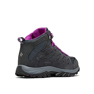 Columbia Womens Crestwood Mid Waterproof Boot Hiking Shoe, Graphite, Bright Plum, 7.5 US