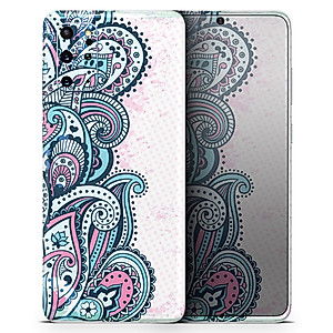 DesignSkinz Colorful Ethnic Sprouts Protective Vinyl Decal Wrap Skin Cover Compatible with The Samsung Galaxy S20 (Screen Trim & Back Glass Skin)