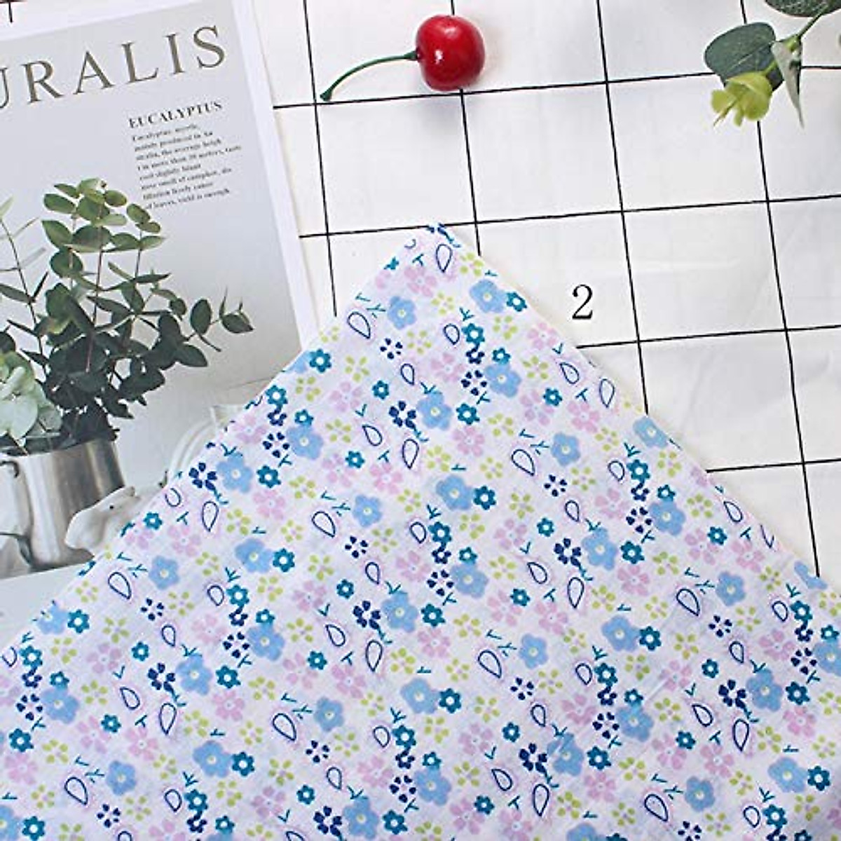7 Pieces Color Fabric Bundles 50*50cm Multi Color Fabric Squares Quilting Fabric Patchwork Sewing Craft Precut Fabric Scrap for DIY Sewing Craft (1#)