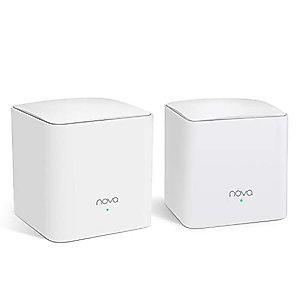 Tenda Whole Home Mesh WiFi System - Dual Band Gigabit AC1200 Router Replacement for SmartHome,Works with Amazon Alexa for 2500 sq.ft Coverage (MW5G 2 Pack)
