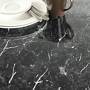 ZINUS Faux Marble and Wood Dining Table, Table Only