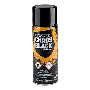 Games Workshop Citadel Spray Paint Chaos Black 9.9 Oz