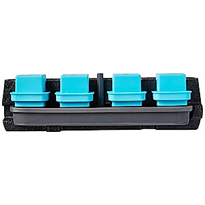 Tovolo King Cube Ice Mold System, Crystal Clear Seamless 2 Inch Cubes for Whiskey Cocktails & More - Set of 4 Molds