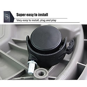 RUDINO,Plant Caddy,Plant Stand with Wheels,Rolling Plant Stand,Planter Caddy with Wheels,Plant Caddy with Wheels Heavy Duty,Round Flower Pot Mover with Wheels,Suitable for Indoor Planters, Balconies