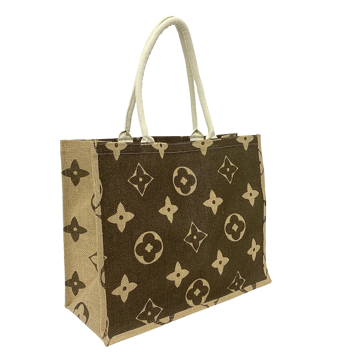 Bluenut Jute-Beach-Pool-Grocery-Tote-Shopping-Bags-Burlap-Reusable-Market-Bags-Tote-Large-Shoulder-Bag-with-Handle-Straw-Bag-Chrismas-Gifts-for-Women