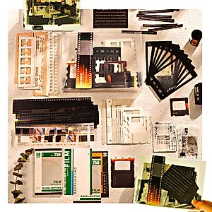 Vilikya 94pcs Movie Film Stickers for Scrapbook Kit, Film Strip Photo Frame for Scrapbooking Supplies, Quote Stickers for Journaling Decorative Bullet Journal Planner DIY Craft