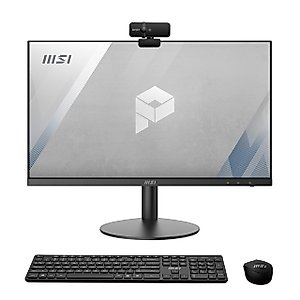 MSI PRO AP241 AIO Desktop, 23.8" FHD IPS-Grade LED, Intel Core i7-11700, 16GB Memory, 500GB SSD, WiFi 6, BT 5.1, Black, Windows 10 Home (11M-005US)