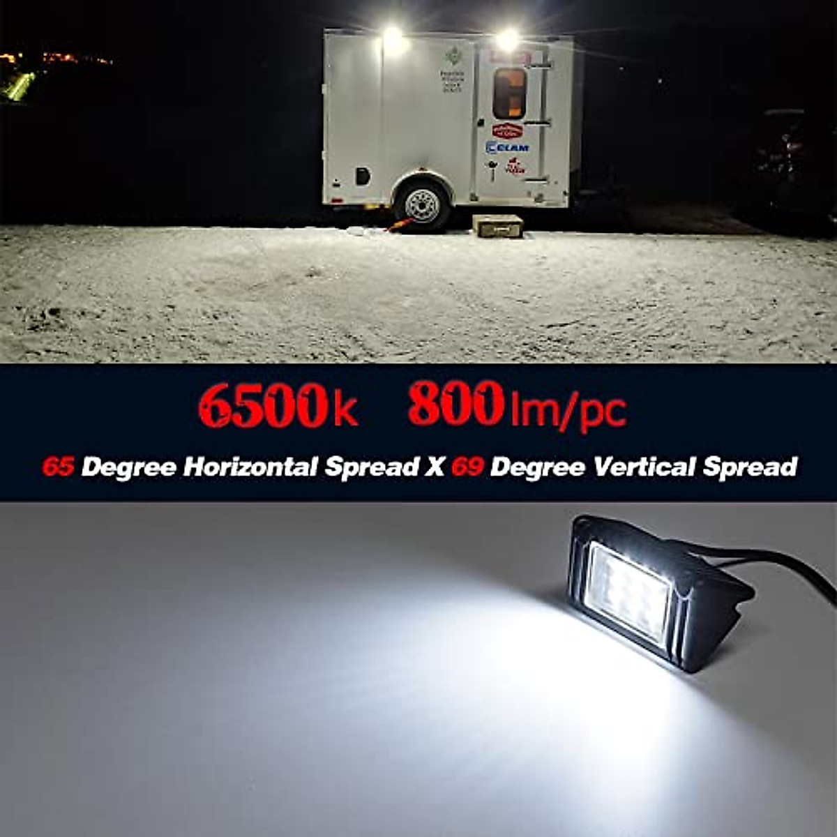 Chelhead RV Exterior Lights, 12V DC Low Current Led Porch Light Aluminum Base led Scene Lighting Compatible with RV Camper Trailers Porches Towing 5th Wheels Utility Vehicles