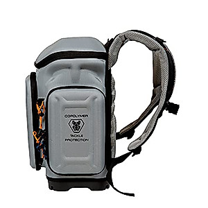 Plano Atlas 3700 Tackle Fishing Backpack, Gray EVA Material, Includes 3 3750 StowAway Utility Boxes for Worms, Lures, & Baits, Waterproof & Non-Skid Base