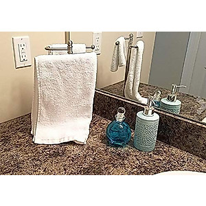 Nakpunar 6 pcs Spherical Glass Bottles with Cork Bottle Stopper (6, 8.5 oz Clear)