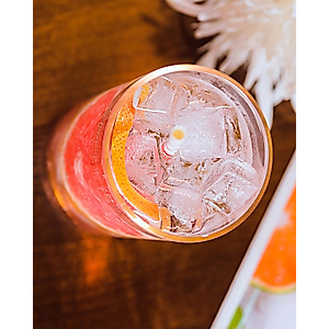 LUXU Drinking Glasses 19 oz, Thin Highball Glasses Set of 6,Clear Tall Glass Cups For Water, Juice, Beer, Drinks, and Cocktails and Mixed Drinks