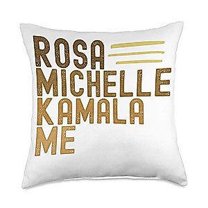 Black History Women Empowerment Black History Month African American Melanin Pride Throw Pillow, 18x18, Multicolor