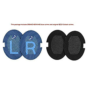 Premium Replacement QC15 Ear Pads / QC2 Ear Pads Cushions Compatible with Bose QuietComfort 15 (QC15) / Bose QuietComfort 2 (QC2) Headphones (Black). Great Cushion Comfort and Durability