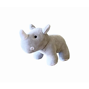 Baby Rhino Stuffed Animal Plushies for Boys & Girls | Super Soft Cute Plushies for Kids' Bedroom | 8-in Safari Stuffed Animals for Girls & Boys | Small Animal Toys by Exceptional Home