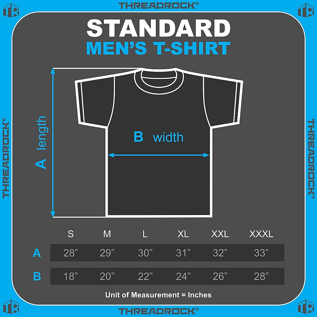 Threadrock Pint & Half Pint Infant Bodysuit & Men's T-Shirt Matching Set (Baby: 6M, Charcoal|Men's: XL, Charcoal)