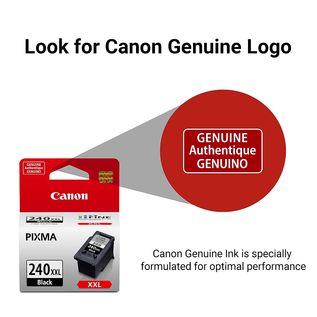 Canon PG-240 XXL Black Ink Cartridge Compatible to printer MG2120, MG3120, MG4120, MX432, MX522, MX452, MX392, MG2220, MG3220, MG4220, MG3520, MG3620, MX472, MX532, TS5120