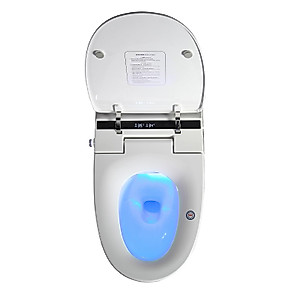 HomeBeyond Smart Toilet with Bidet, 1-Piece Toilet with Heated Seat, Seating Sensor, Air Drying, Foot Induction Flush