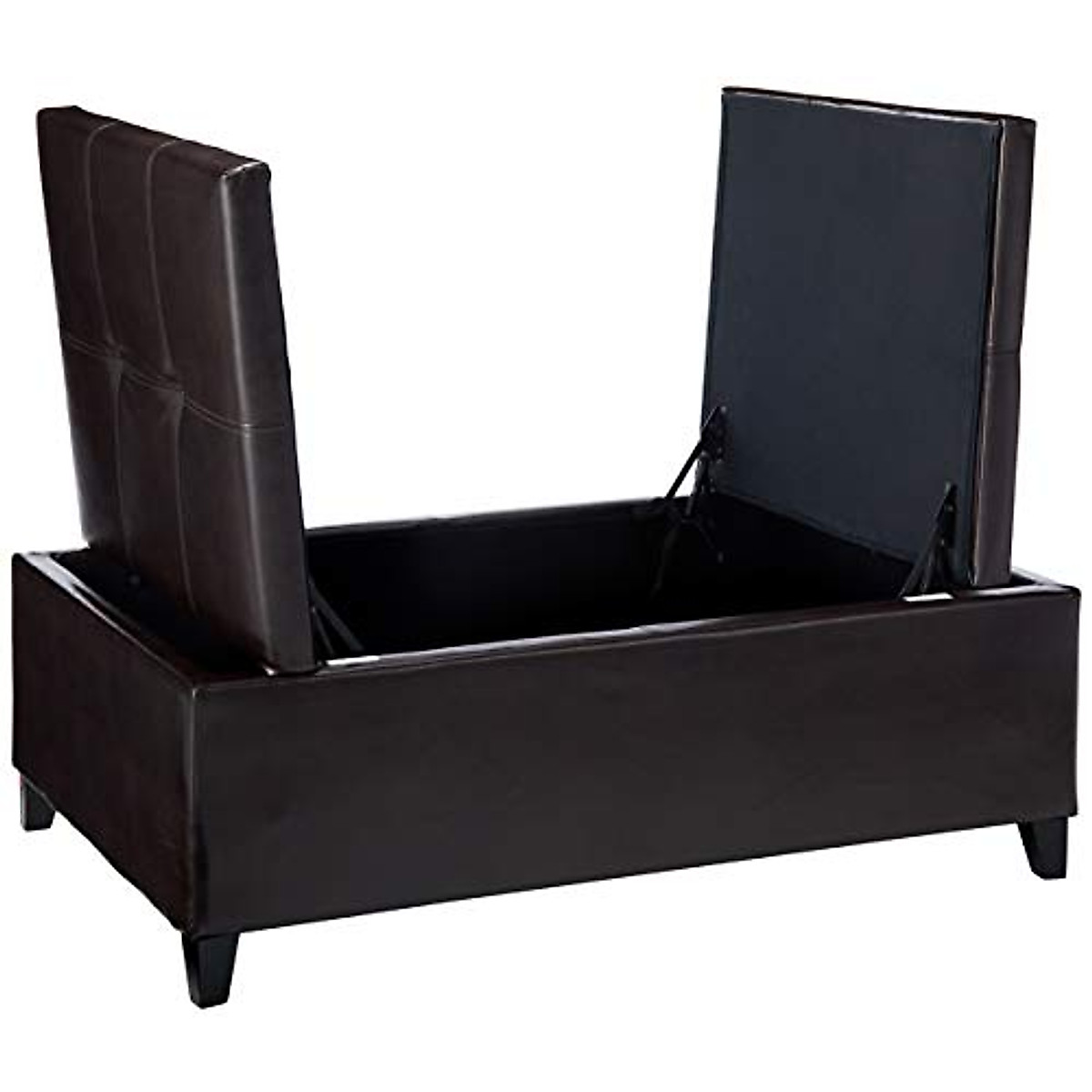 Christopher Knight Home Lanister PU Storage Ottoman, Medium, Brown