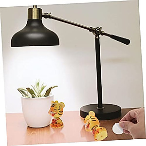 Amosfun 1pc Bobble Head Tiger Ornament Car Toy Digital Instrument Cluster Yellow Decor Nodding Head Toys Figurine Decor Little Auto Ornament Car Tiger Decorations Home Animal Decoration