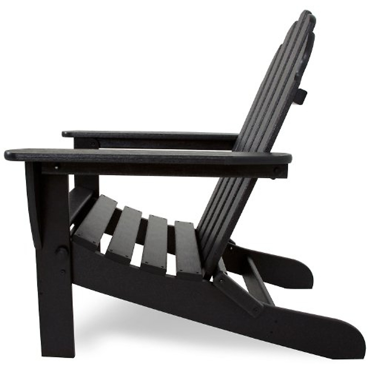 POLYWOOD AD5030BL Classic Folding Adirondack, Black