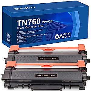 TN760 TN730 Remanufactured Toner Cartridges Replacement for Brother TN760 TN730 TN-760 TN-730 for MFC-L2710DW MFC-L2750DW HL-L2395DW HL-L2350DW HL-L2370DW (Black, 2-Pack TN-760)