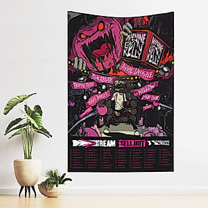 Zusvus Tapestry Wall Hanging Funny Rapper Tapestry Pop Home Decoration for Living Room Bedroom Dorm Decor 40"x60"