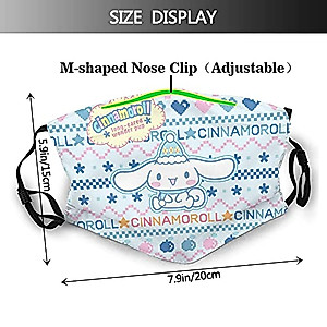 Modari Men'S Women'S Face Protective Balaclava Mouth Cover With Windproof Dustproof Adjustable Elastic Strap 2pcs