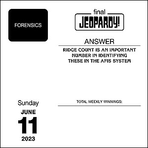 Jeopardy! 2023 Day-to-Day Calendar