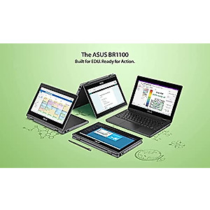 2022 Newest ASUS Military-Grade Student Laptop, 11.6" HD Certified Eye-Care Display, Intel Dual-Core Processor, 4GB RAM, Ethernet Port, Spill-Resistant Keyboard, Win10 Pro (256GB Storage) (Renewed)