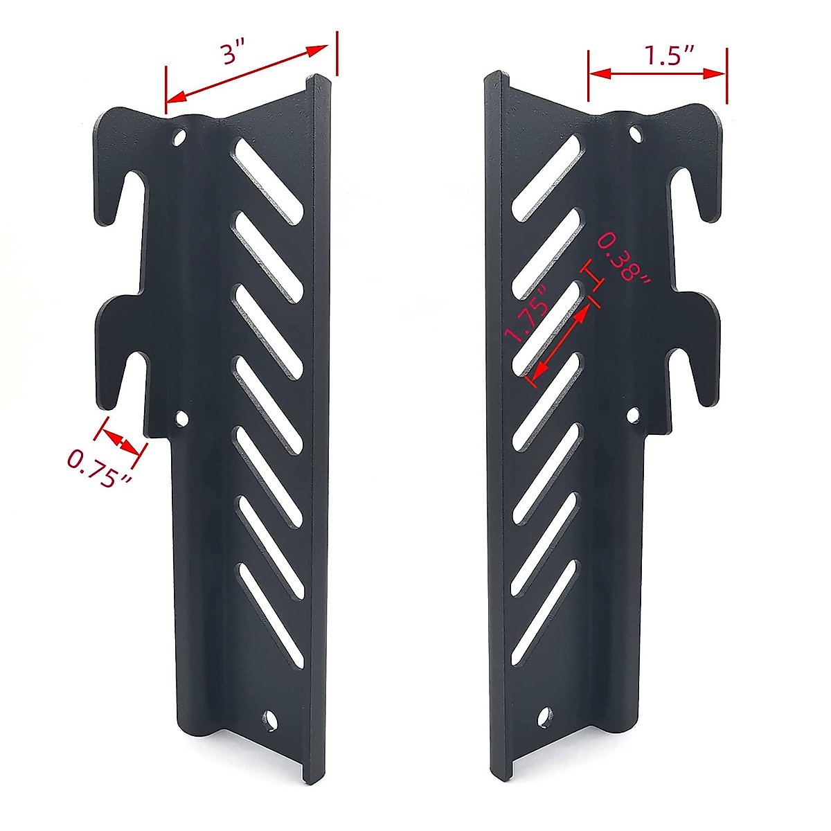 woiron 2 Pcs Down Hook Bolt-on to Hook-on Conversion Bracket for Headboard or Footboard, Hook on Bed Frame Brackets Adapter, Hook on Bed Rails