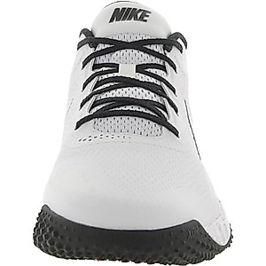 Nike Unisex Running/Baseball Alpha Huarache Elite 3 Turf Shoes White/Black/Crimson (Numeric_10)