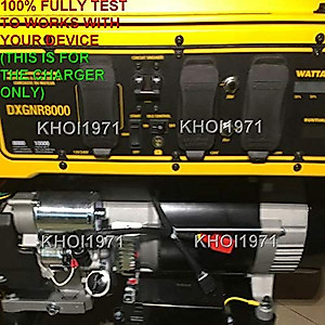 KHOI1971 Wall Charger AC Adapter Compatible with DEWALT DXGNR8000 Power Generator 8000 WATT 12V-Volt Battery