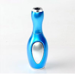 Jet Torch Lighter, Solar Beam Torch, Turbine Torcher, Windproof Adjustable Refillable Cool Lighter for Candle Camping BBQ Kitchen, Mens Gifts (Without Gas) (Blue)