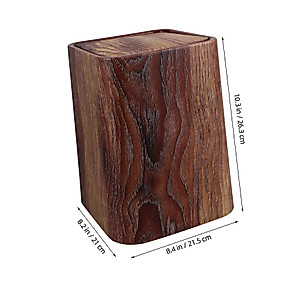CHILDWEET Wood Grain Garbage Can for Home Office Vintage Trash Bin Garbage Bin Garbage Container Office Waste Basket Office Trash Can