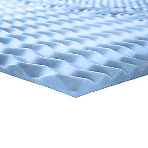 Serta Comfort Zone Cooling Memory Foam Mattress Topper, 1.5 Inch, Twin