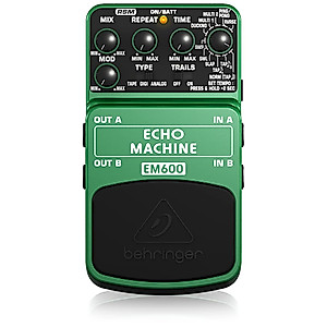 Behringer Echo Machine Em600 Ultimate Echo Modeling Effects Pedal