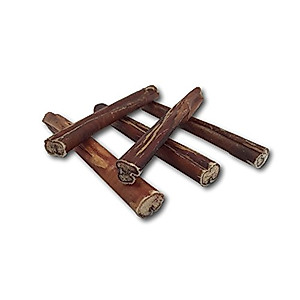 Top Dog Chews - Thick 6 Inch Bully Sticks, 100% Natural Beef, Free Range, Grass Fed, High Protein, Supports Dental Health & Easily Digestible, Dog Treat for Small, Medium & Large Dogs, 12 Pack