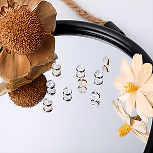 Earring Backs, 18K Gold Silicone Earring Backs for Studs/Droopy Ears, Locking Secure Rubber Earring Backs for Heavy Earring, No-Irritate Hypoallergenice Soft Clear Earring Backs Replacements(10 Pairs)