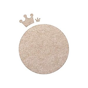 Round Felt Board, self-Adhesive Bulletin Board for Home Office Kitchen, Kindergarten Color Background Wall Sticker