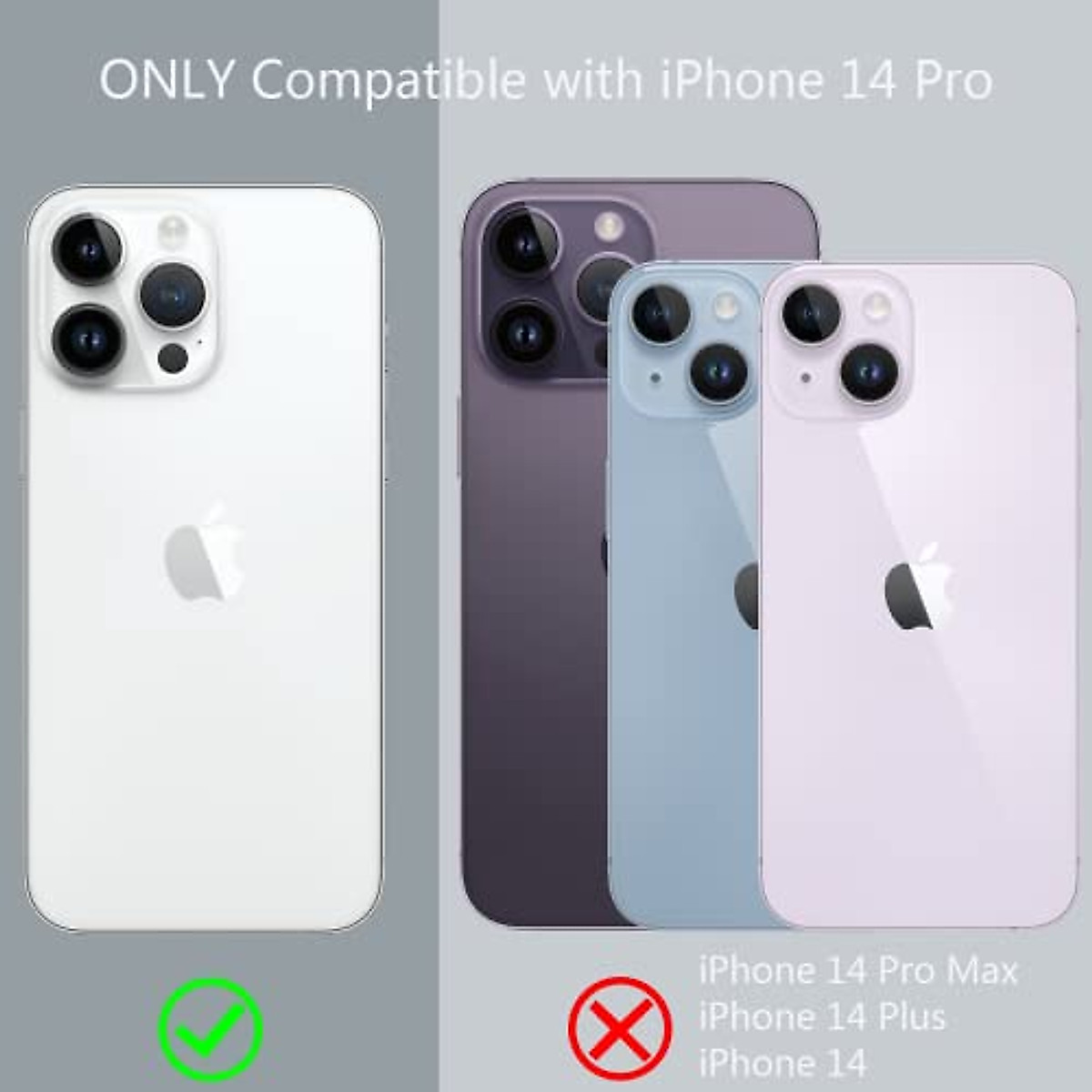 Fingic Compatible with iPhone 14 Pro Case, iPhone 14 Pro 5G Holster Case Combo Shell Slim Rugged Case with Kickstand Swivel Belt Clip Holster Shockproof Cover for iPhone 14 Pro 5G 6.1 inch, Black