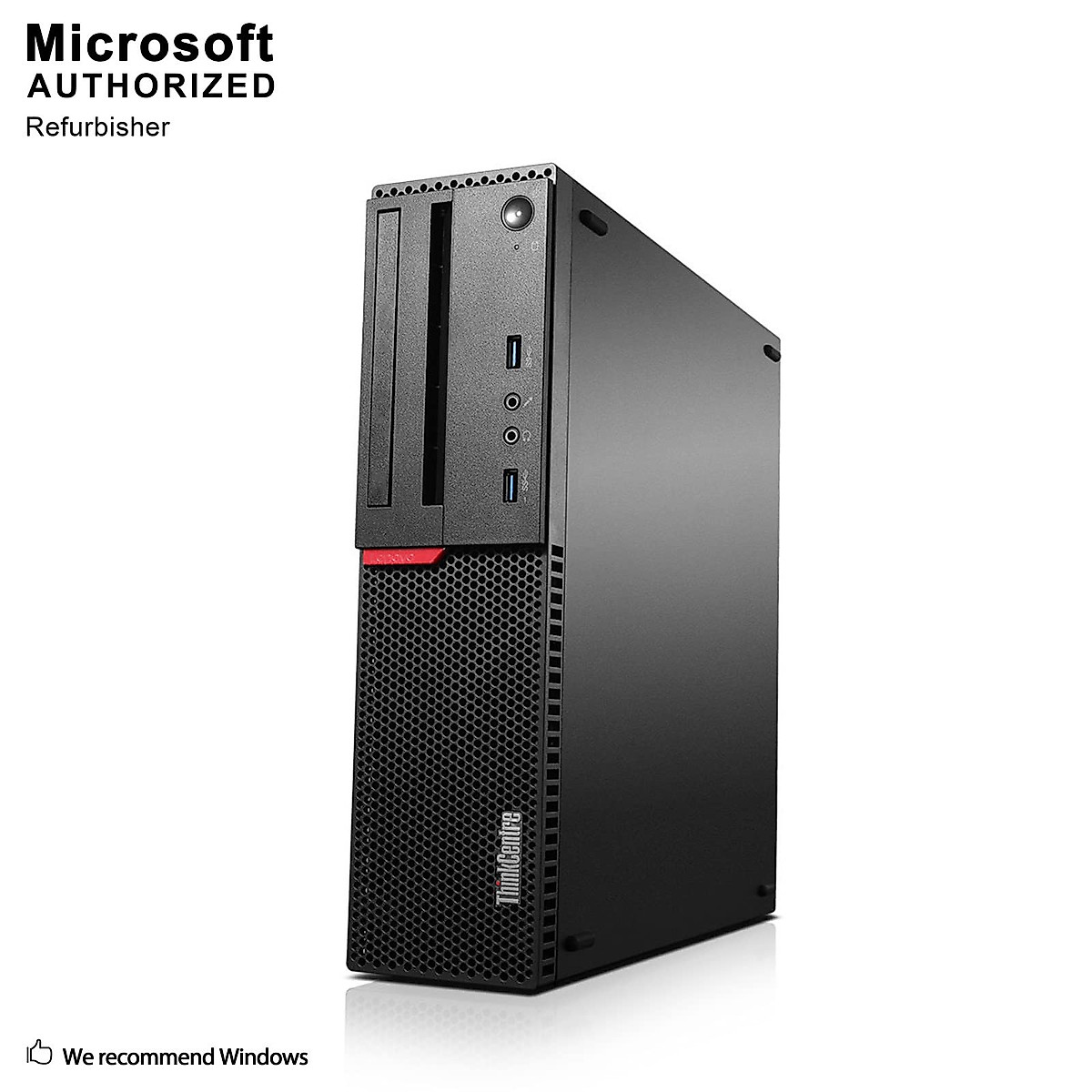 Lenovo ThinkCentre M800 Small Form Factor PC, Intel Quad Core i5 6400 up to 3.3GHz, 16G DDR4, 240G SSD + 2T HDD, WiFi, BT 4.0, Win 10 Pro 64-Multi-Language Support English/Spanish/French (Renewed)