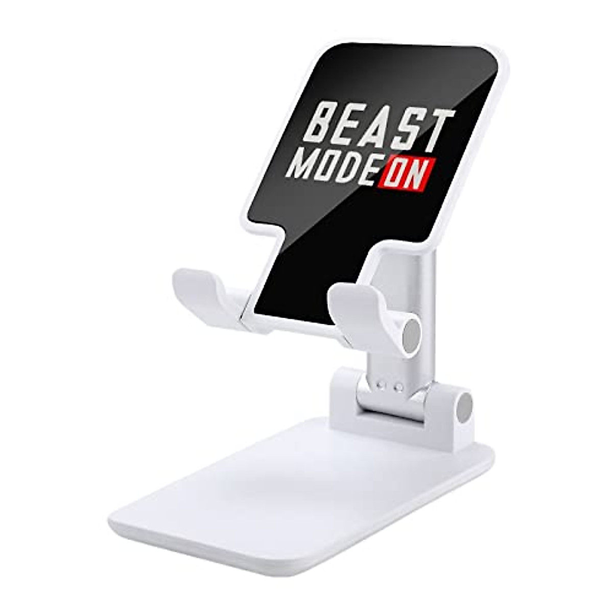 Beast Mode On Foldable Desktop Cell Phone Holder Portable Adjustable Stand for Travel Desk Accessories
