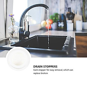 4 Pcs Basin Water Plug Stopper Drain Stopper Sink Hair Stopper Kitchen Accessories Premium Sink Stopper Drain Bath Plug Kitchen Supplies Bathroom Supplies Shower Drain Plug