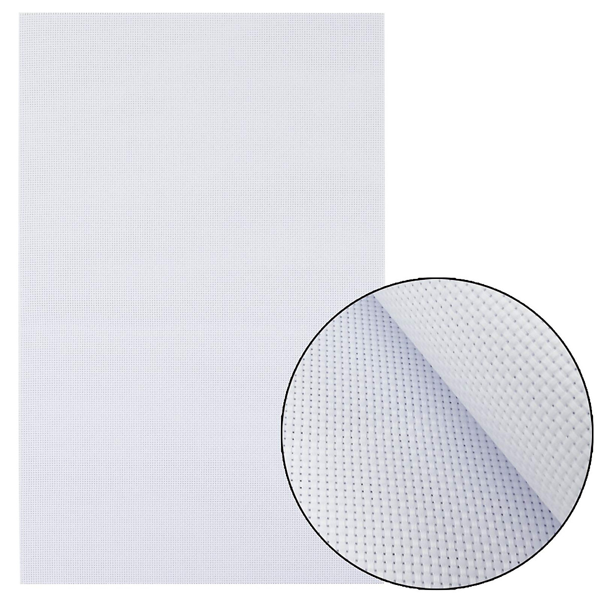 Similane 6 Pieces Aida Cloth 14 Count Cross Stitch Fabric, White, 12 by 18-Inch