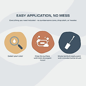 Oslo Home Touch Up Paint Multi-Pack – 5 Most Popular White Home and Rental Colors + Black, w/Brush in 20ml Bottle, Quick Drying, For Repairs, Walls, Trim, Cabinets, Furniture, Shutters and More