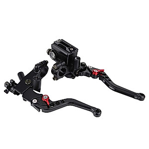 7/8" 22mm Handlebar Brake Master Cylinder Lever, Brake Lever Motorcycle Clutch for ATV Quad Moped Pit Dirt Bike Kids Motorcycle, 1 Pair - Left and Right Side