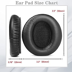 YunYiYi Replacement Earpads Memory Foam Compatible with Silensys E7 Cowin E7 Active Noise Cancelling Headphones Parts Ear Cushions (Black)